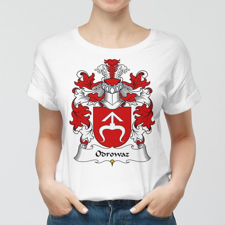 Odrowaz Family Crest Women T-shirt - Seseable