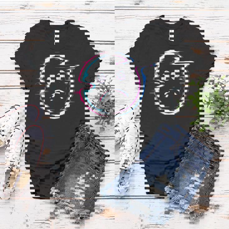 Sad Boi Pink Aesthetic Vaporwave Sadboi Sad Face Glitch Art Women T ...