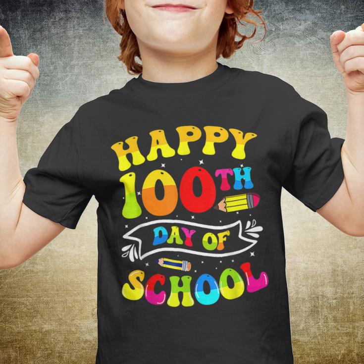 Happy 100Th Day Of School Teacher Student Kids 100 Days V2 Youth T ...