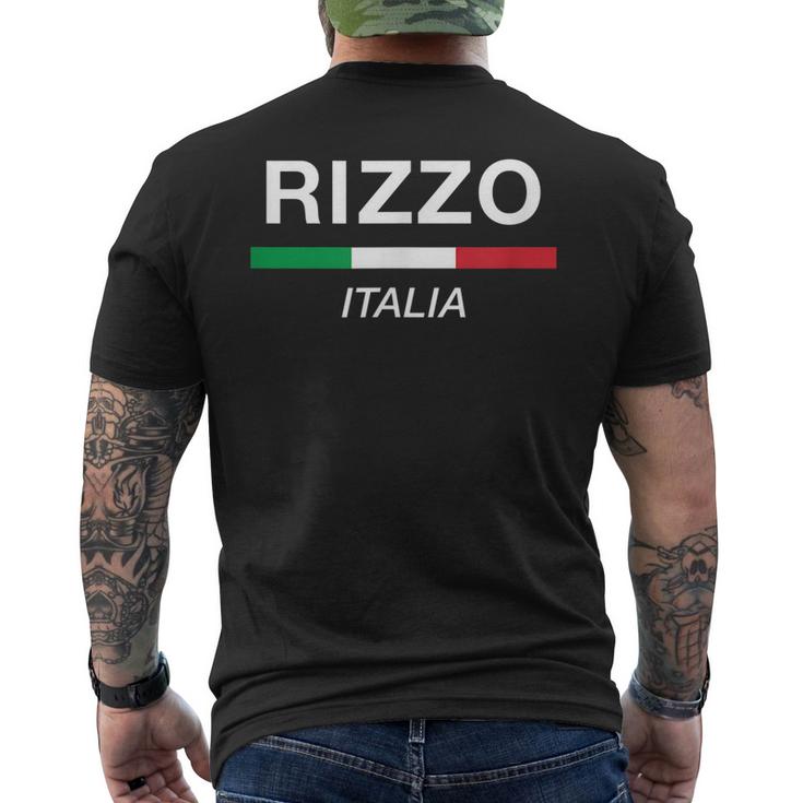 Rizzo Italian Name Family Surname Gift Italy Flag Italia Mens Back ...