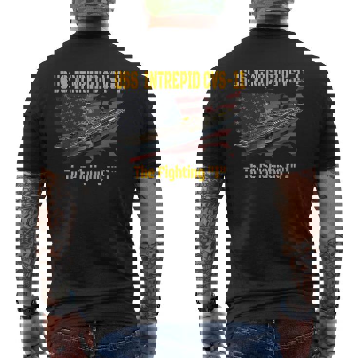 Aircraft Carrier Uss Intrepid Cvs-11 Veterans Day Father Day Men's T ...