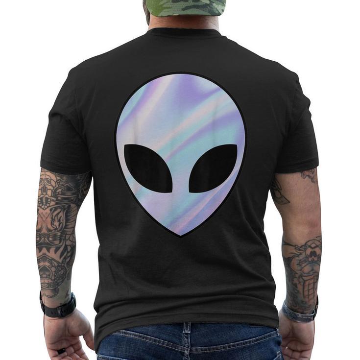 Alien Colorful Alien Head Alien Believers Men's Back Print T-shirt | Mazezy