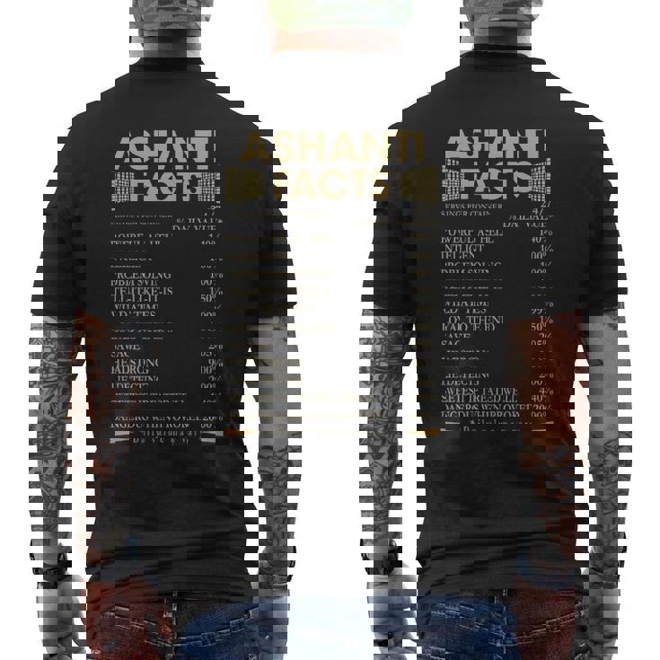 Ashanti Name Gift Ashanti Facts V2 Mens Back Print T-shirt - Seseable