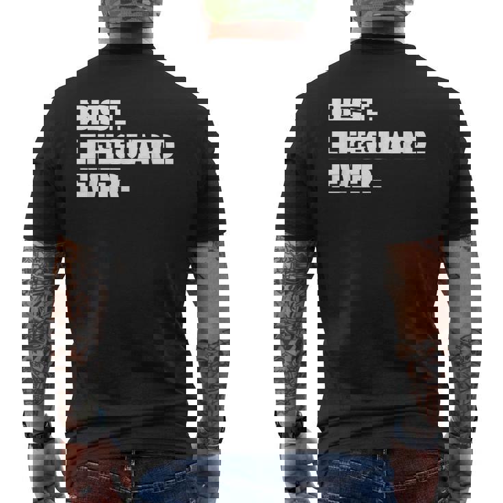 Best Lifeguard Ever T For Lifeguards Mens Back Print T-shirt | Seseable