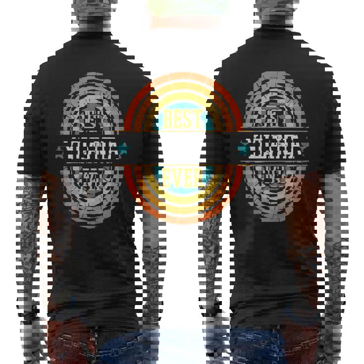 Best Yolanda Ever Funny Yolanda Name Mens Back Print T-shirt | Seseable