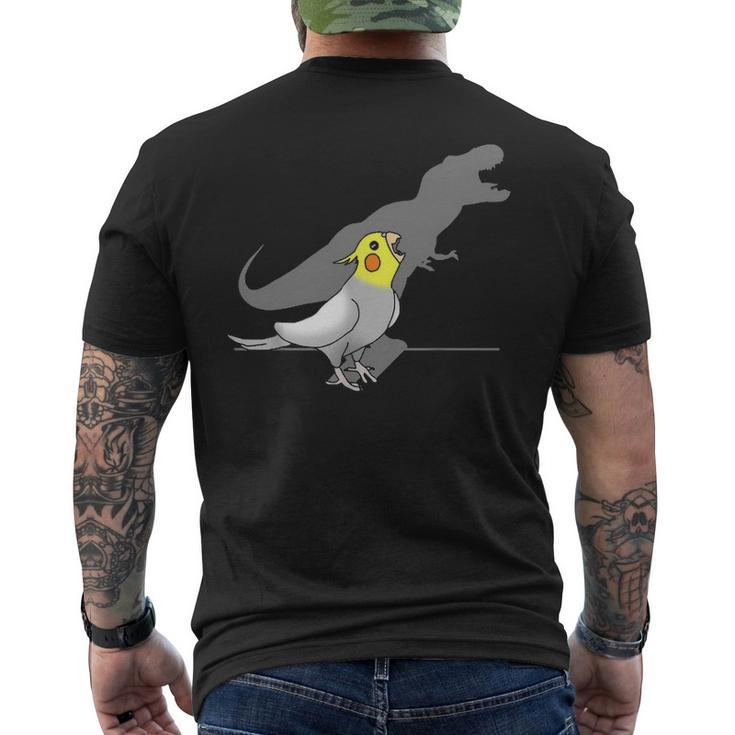 Cute Screaming Parrot Birb Memes T Rex Cockatiel Men's T-shirt Back ...