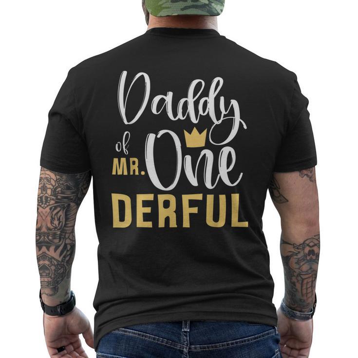 Mens Daddy Of Mr Onederful 1St Birthday First One-Derful Matching Men's ...