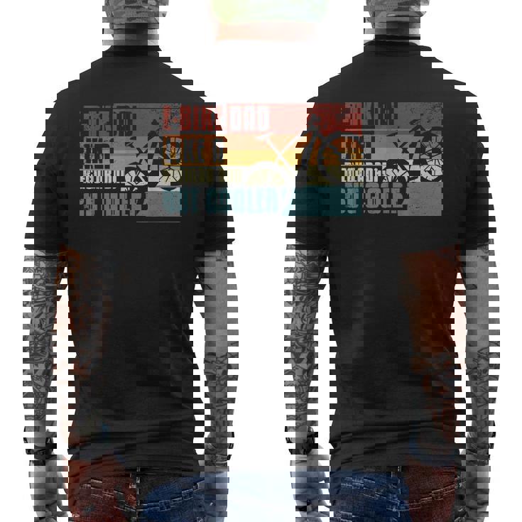 E-Bike E-Mtb Retro Cool E-Bike Dad Men's T-shirt Back Print | Seseable