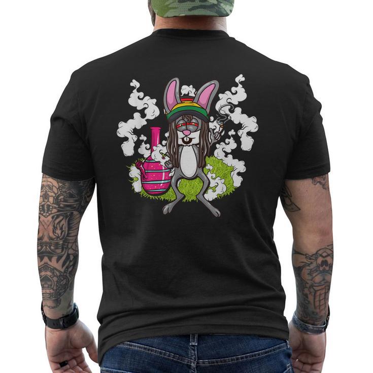 Easter Bunny Marijuana Cannabis Weed 420 Humor Men's Back Print T-shirt ...