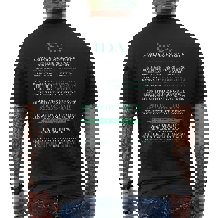 Ida Name Gift Ida Completely Unexplainable Mens Back Print T-shirt ...