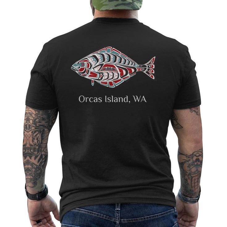 Native American Orcas Island Washington Halibut Northwest Men's Back ...
