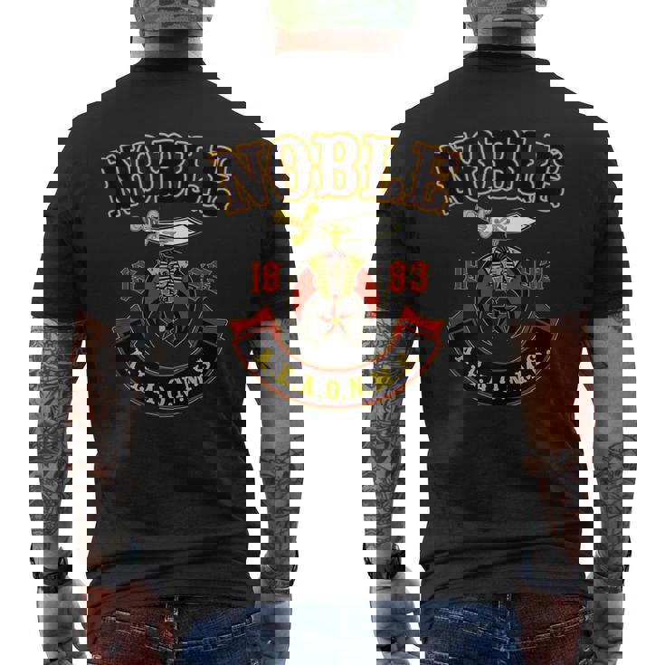 Noble 1893 Shriner Emblem Aeaonms Freemasons Fathers Day Men's Back ...