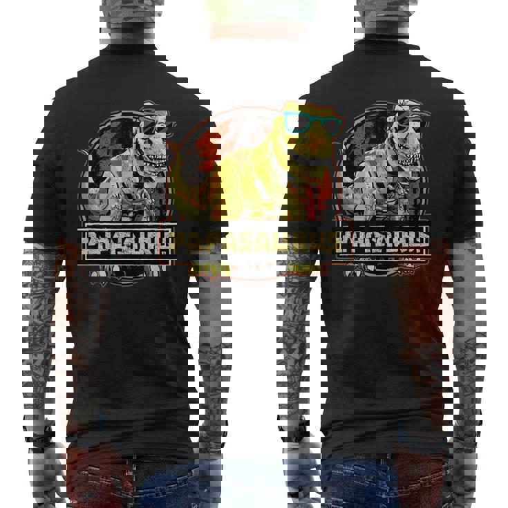 Papasaurus T Rex Papa Saurus Dinosaur Grandpa Dino Men's Back Print T ...