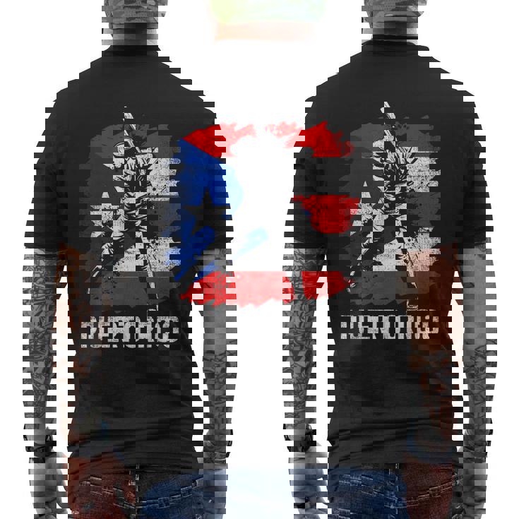 Puerto Rican Baseball Player Puerto Rico Flag Baseball Fans Men's Back ...