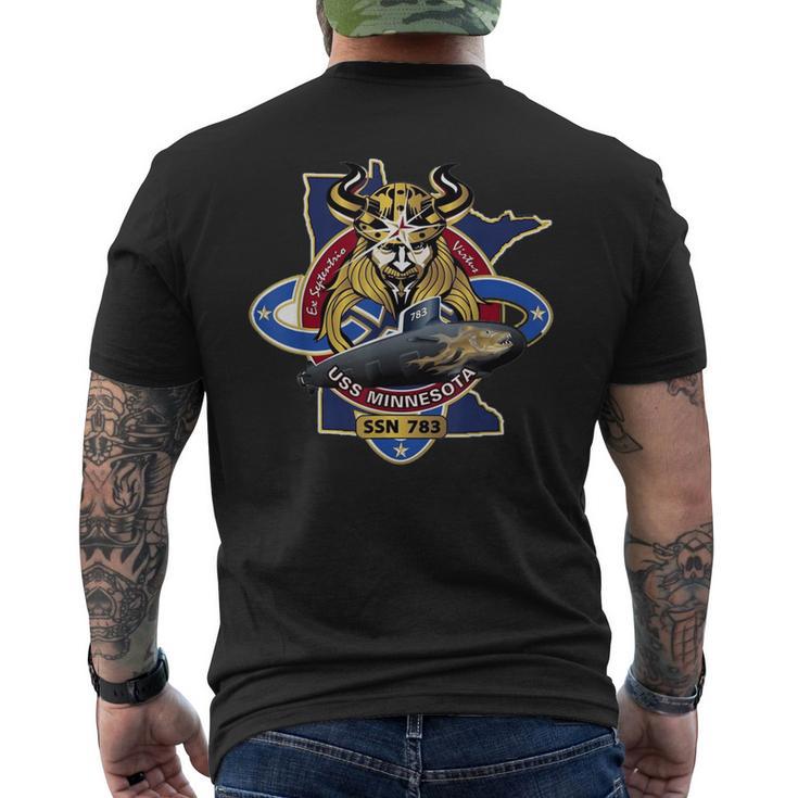 Submarine Veteran Ssn-783 Uss Minnesota U-Boat Men's T-shirt Back Print ...