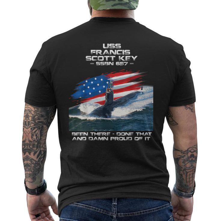 Uss Francis Scott Key Ssbn-657 American Flag Submarine Men's T-shirt ...