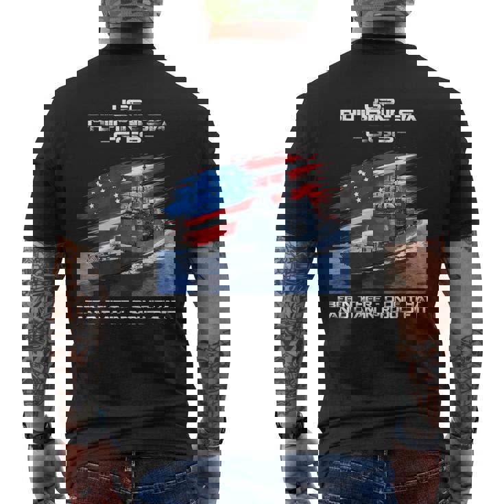 Uss Philippine Sea Cg-58 Class Cruiser American Flag Veteran Men's T ...