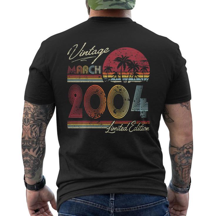 Vintage 16Th Birthday Retro Vintage March 2004 Men's Back Print T-shirt ...