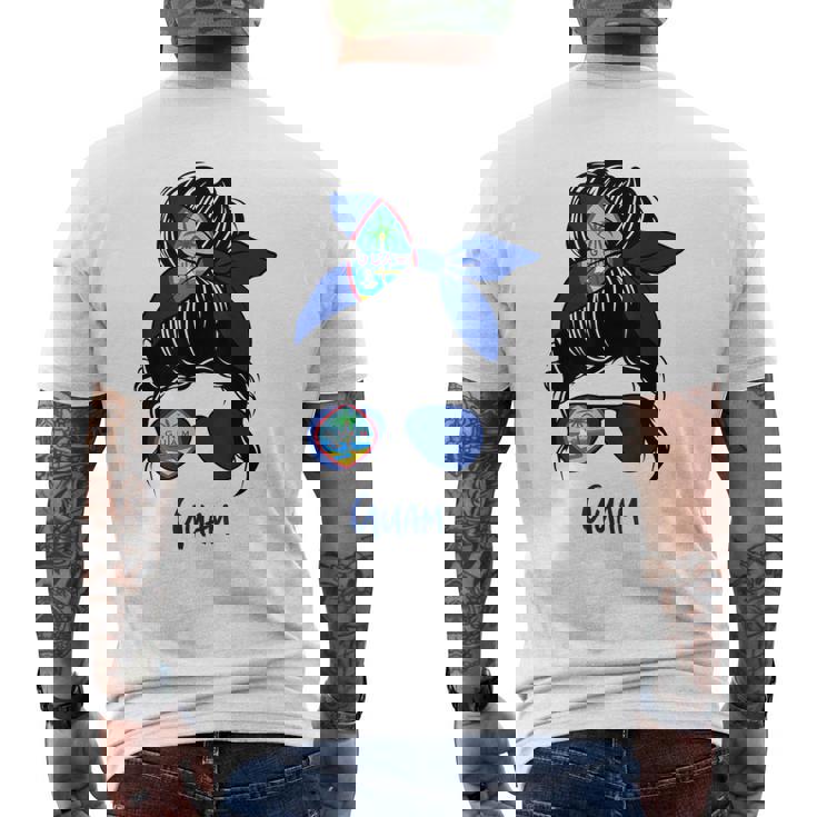 Guamanian Girl Guam Girl Guaman Woman Flag Men's Back Print T-shirt ...