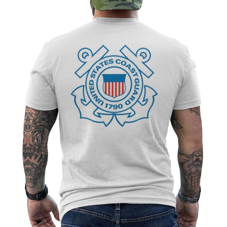 Mark Of The United States Coast Guard Uscg Emblem Men's Back Print T ...