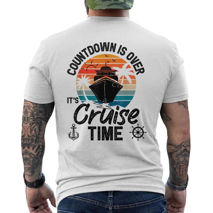 Vintage Retro Countdown Is Over Its Cruise Time Men's Back Print T ...