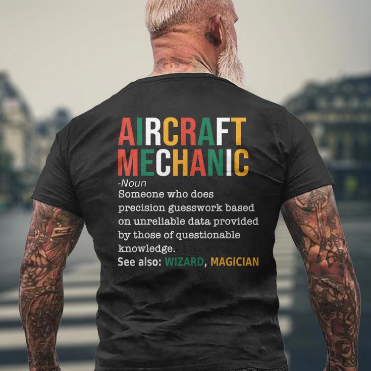 Aircraft Mechanic Definition Funny Noun Definition Gift Mens Back Print ...