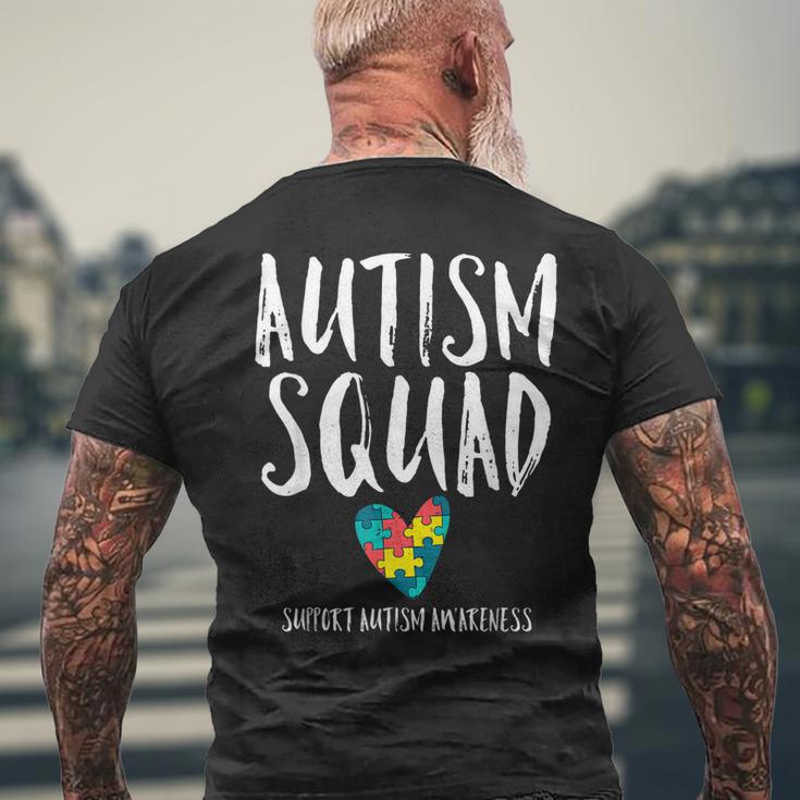 Autism Squad Fun Cute Autistic Crew Awareness Matching Men's Back Print ...