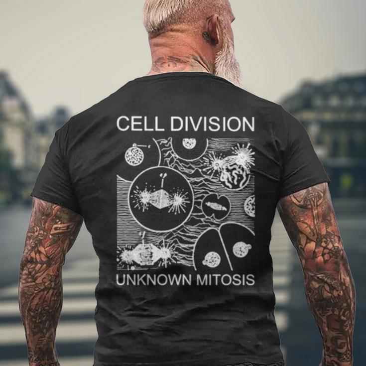 Cell Division Unknown Mitosis Men's Back Print T-shirt | Mazezy