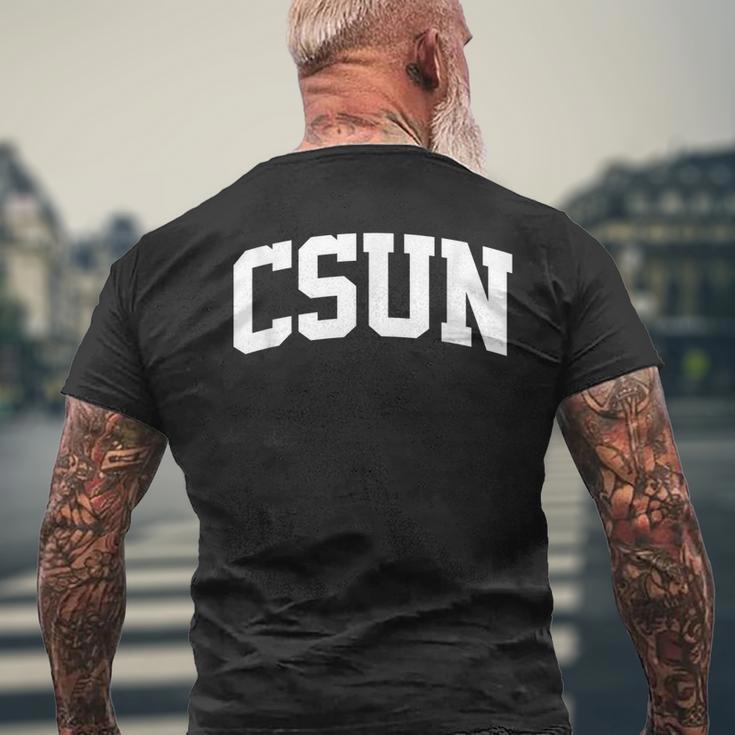 Csun Athletic Arch College University Alumni Men's T-shirt Back Print ...