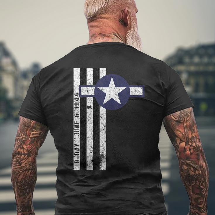 D-Day Normandy Invasion Stripes & Air Corps Roundel Vintage Men's Back ...