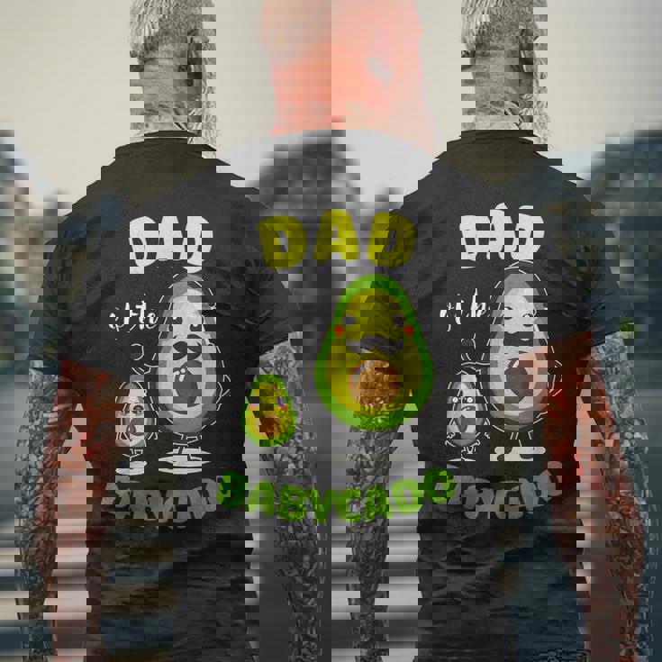 Dad Of The Babycado Avocado Family Matching Men's Back Print T-shirt ...