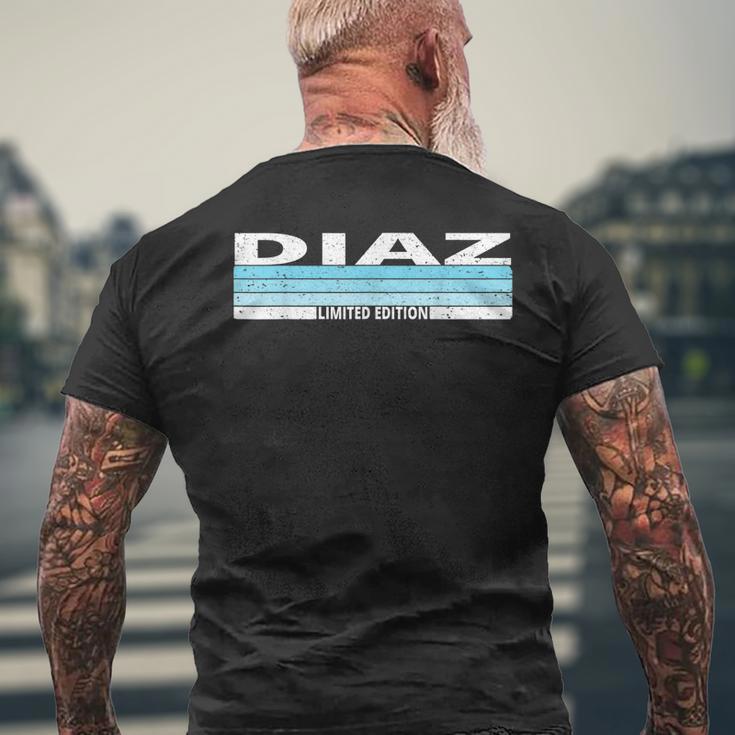 Diaz Surname Birthday Family Reunion 80S 90S Blue Sunset Men's Back ...