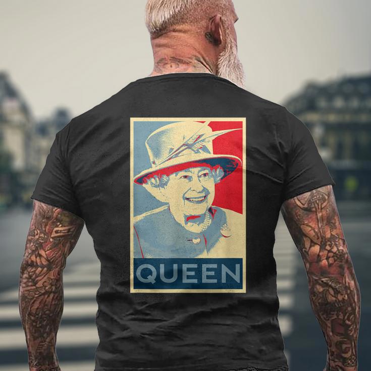 Elizabeth Her Royal Highness Queen Of England Men's Back Print T-shirt ...