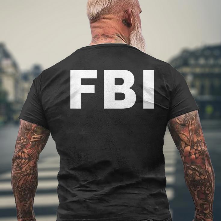 Fbi Halloween Costume Federal Law Enforcement Men's T-shirt Back Print ...