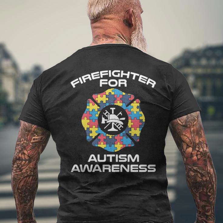 Firefighter Autism Merch - Best For Firefighters Men's T-shirt Back ...