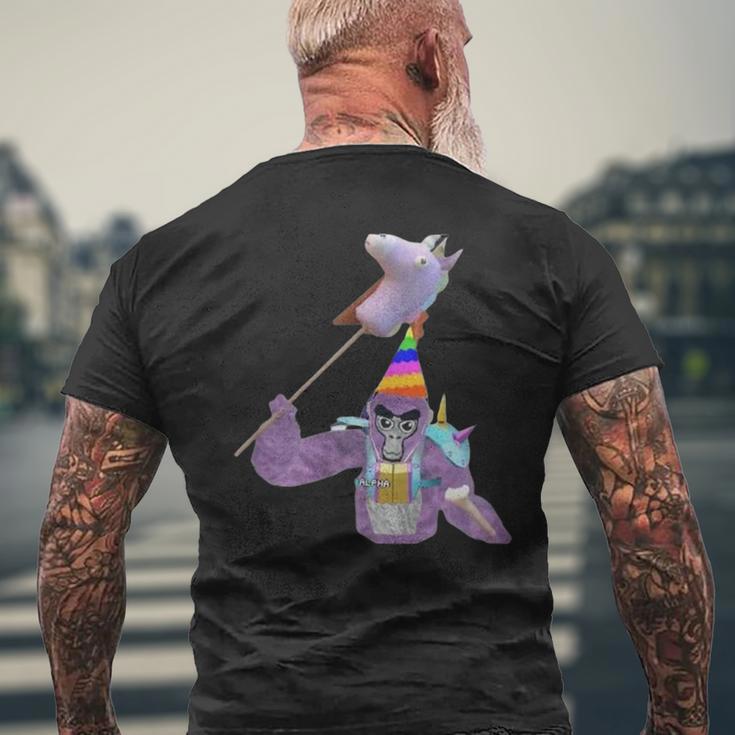 Gorilla Tag Alpha Monke Vr Gamer For Kids N Men's Back Print T-shirt ...