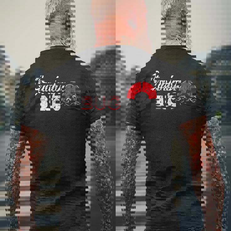Grandpa Bug Ladybug Grandpa Men's Back Print T-shirt | Mazezy