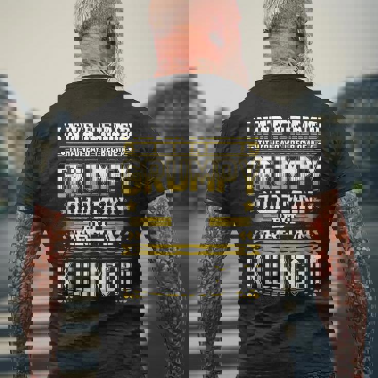 Grumpy Old Man T Grumpy Old Men Men's Back Print T-shirt | Mazezy