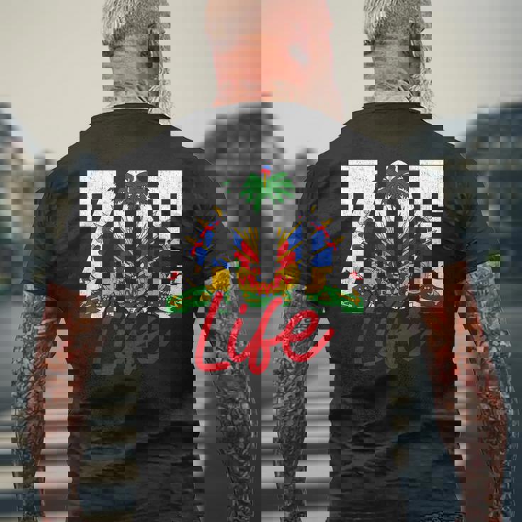 Haiti Flag Zoe Haitian Life Pride Vintage Haiti Haitia Men's Back Print ...