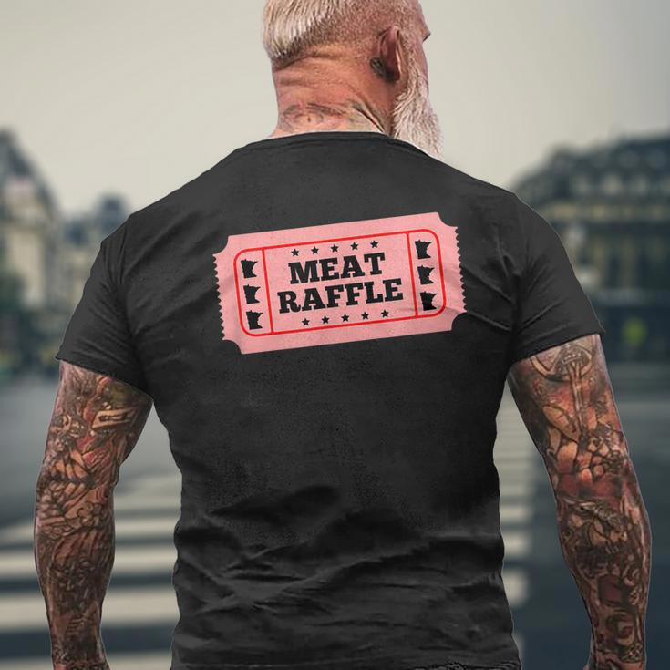 Meat Raffle Ticket Minnesota Men's Back Print T-shirt | Mazezy