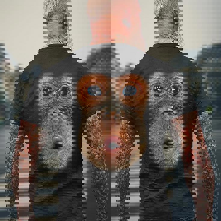 Monkey Stomach Meme Cool Trending Viral Video Men's Back Print T-shirt ...