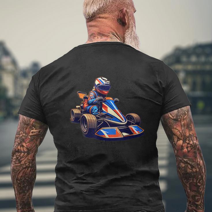 Nice Go Kart Operater Men's Back Print T-shirt | Mazezy