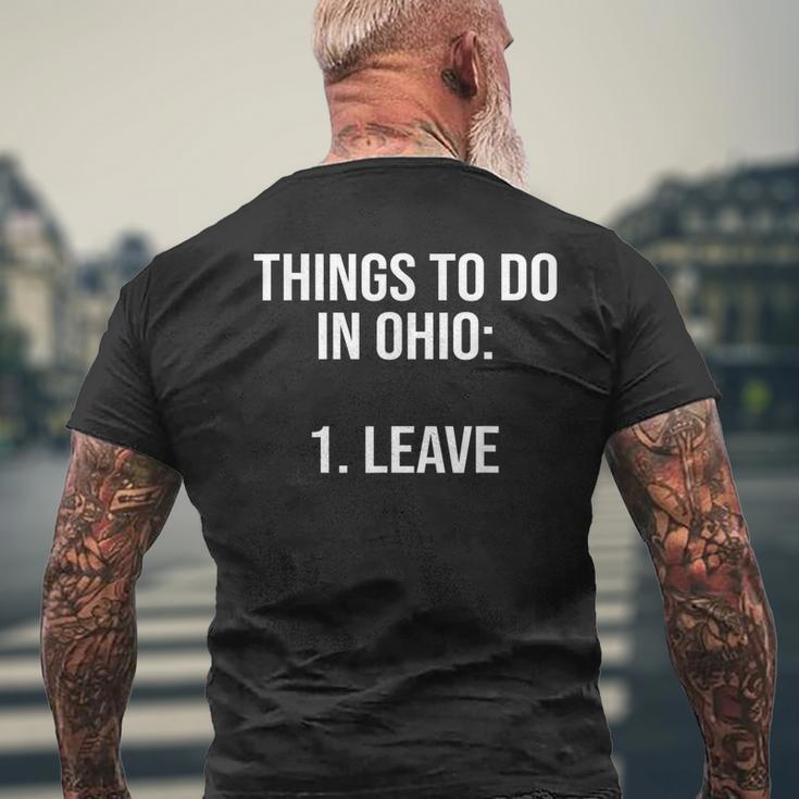 Ohio Memes Things To Do In Ohio Leave Ohio Meme Men's T-shirt Back ...