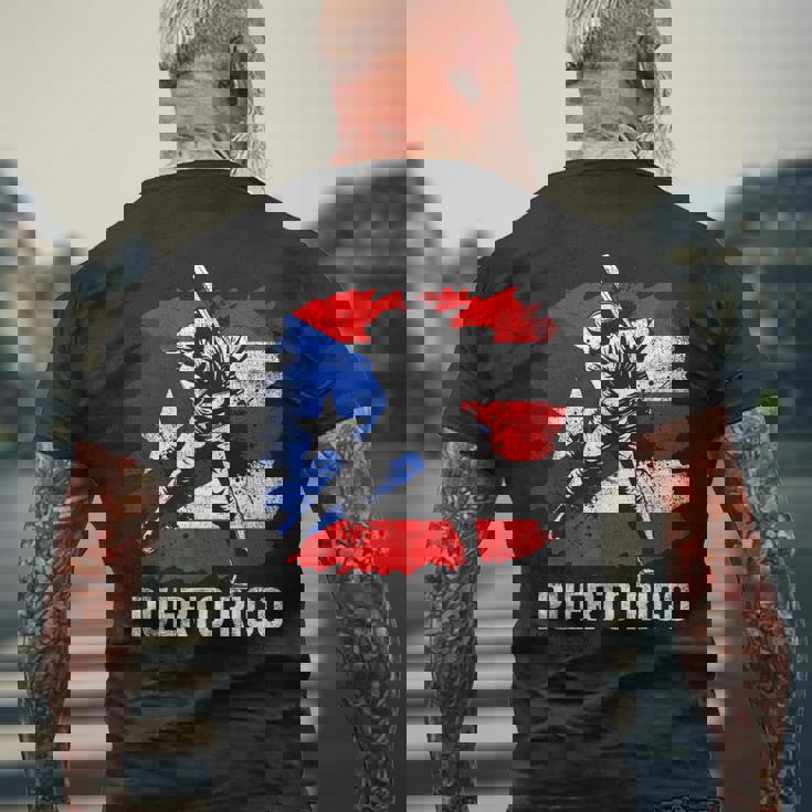 Puerto Rican Baseball Player Puerto Rico Flag Baseball Fans Men's Back ...