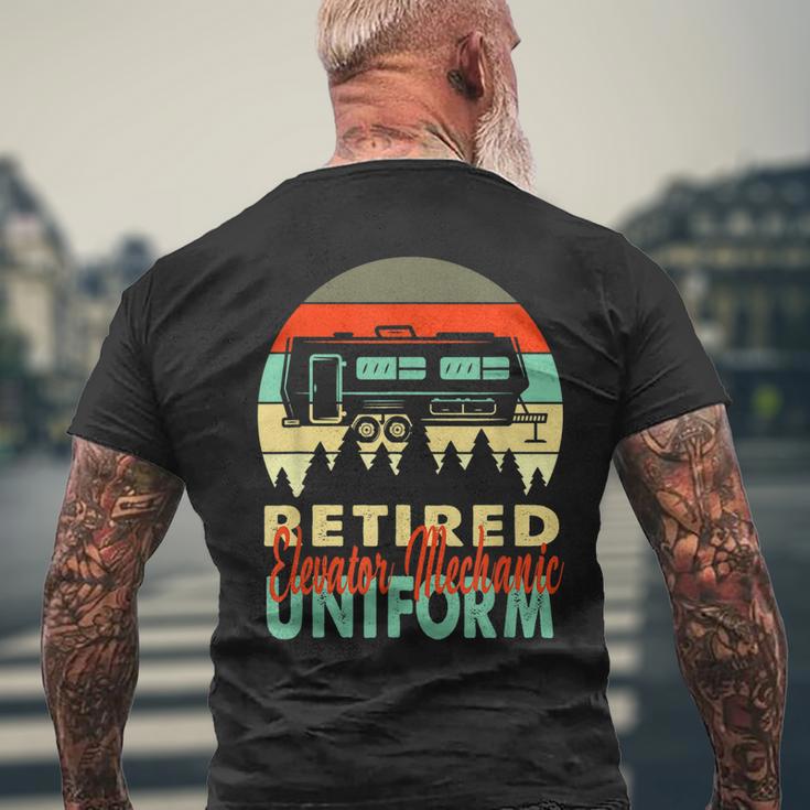 Retired Elevator Mechanic Uniform Rv Camping Retirement Gift Mens Back ...