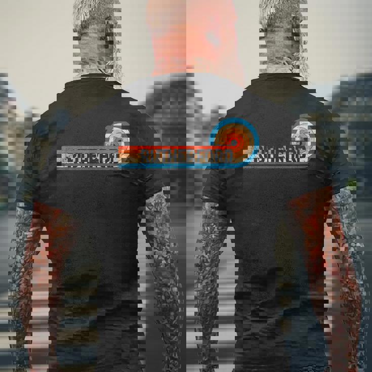 Retro Rutherford Vintage City Rutherford Men's Back Print T-shirt | Mazezy