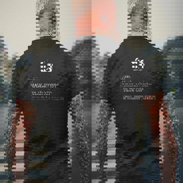 Tio Definition Fathers Day For Spanish Uncle Men's Back Print T-shirt ...