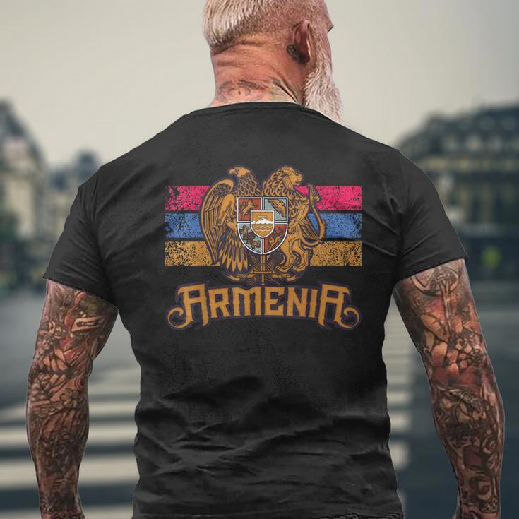 Vintage Armenia Flag Family Crest Armenian Country Gifts Mens Back ...