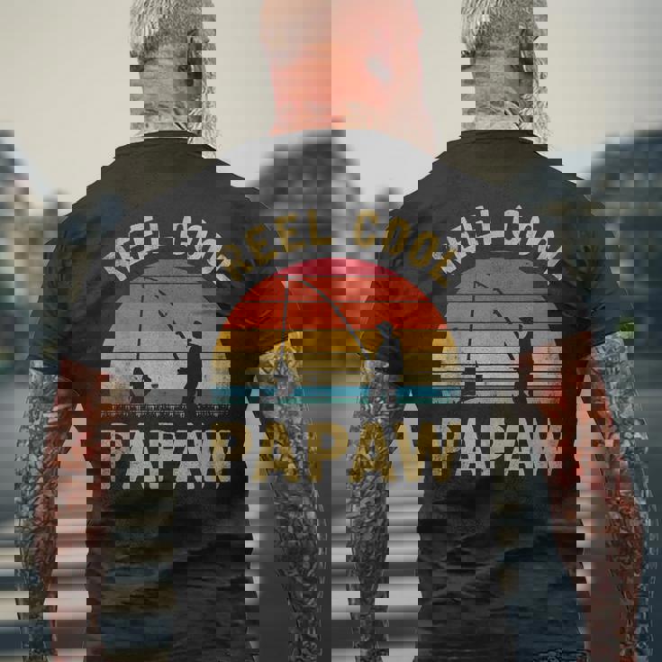 Mens Vintage Reel Cool Papaw Fish Fishing Shirt Fathers Day Men's Back ...