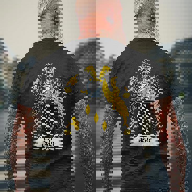 Waller Coat Of Arms Family Crest Mens Back Print T-shirt - Seseable